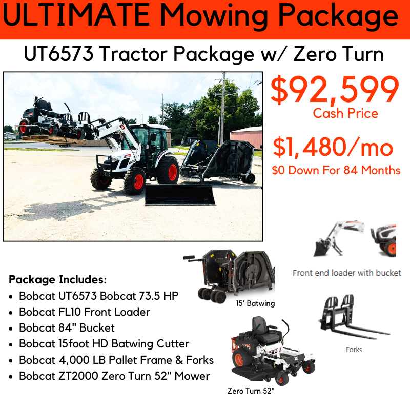 Bobcat UT6573 Ultimate Mowing Package - ZeBros Outdoor Power